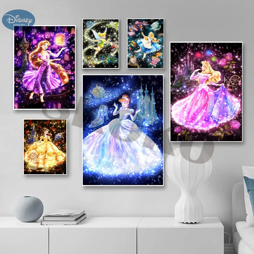 Disney Princess Acrylic Painting