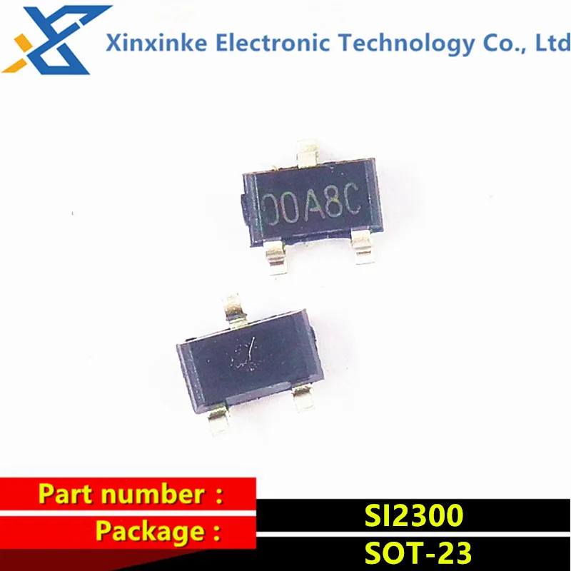 20Pcs-SI2300-00A8C-2300-SOT-23-MOS-Field-Effect-Tube-N-Channel-SMD ...