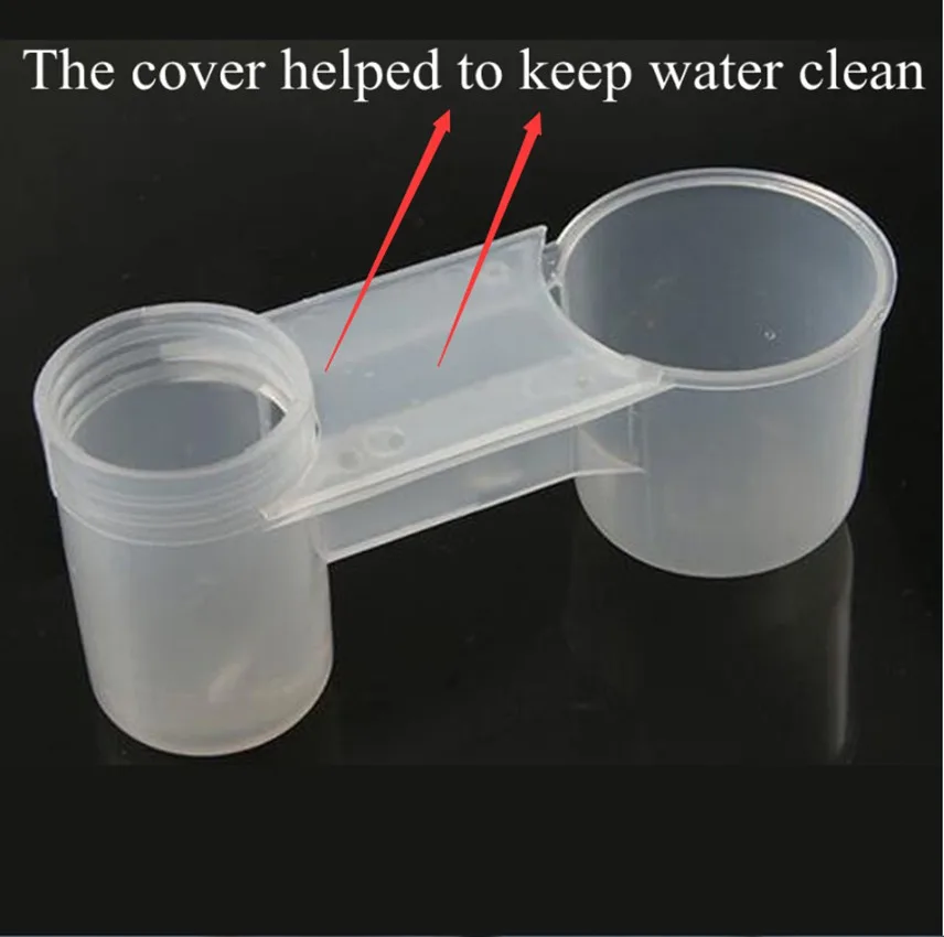 Plastic Pet Bird Drinker Feeder Water Bottle Cup Cat Chicken Pigeon ...