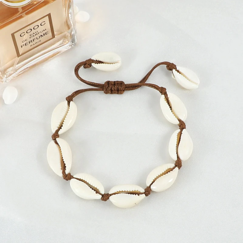 Summer Puka Shell Bracelet Fashion Beach Natural Seashell Handmade ...
