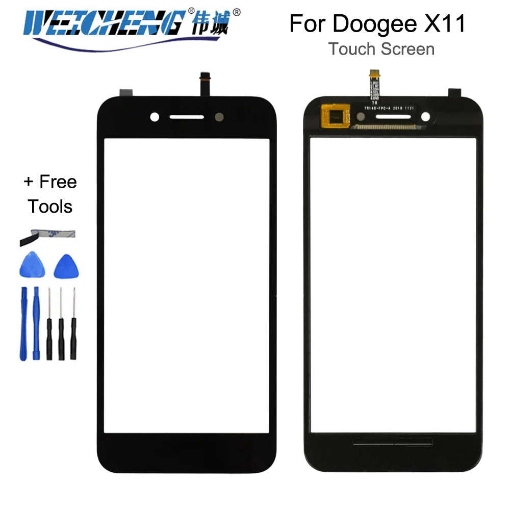 5.0 polegadas para doogee x11 tela de toque frontal painel ...