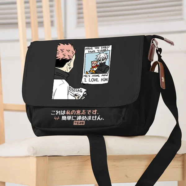 Anime Jujutsu Kaisen Gojo Satoru Cosplay Unisex Crossbody Canvas ...