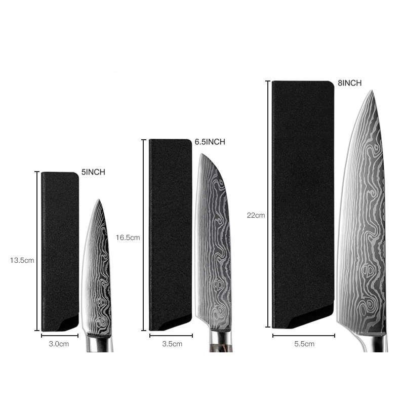 Professional Kitchen Chef Knife Protector Edge Guard Damascus Knife ...