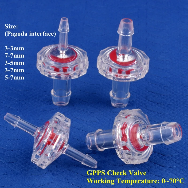 5-200pcs-GPPS-Transparent-Check-Valve-Garden-Irrigation-Hose-Non-Return ...
