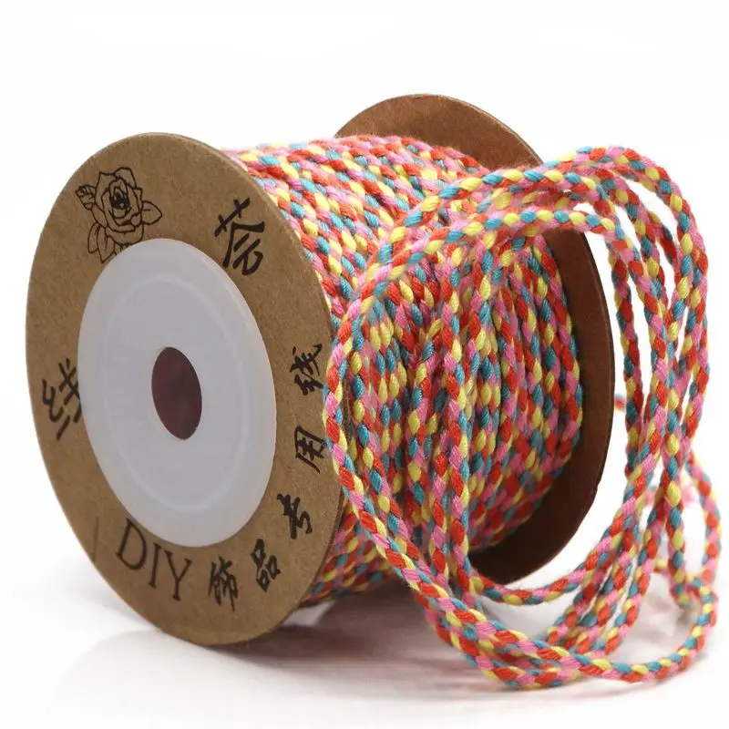 About-2-0mm-thick-three-color-four-strand-braided-cotton-yarn-DIY ...