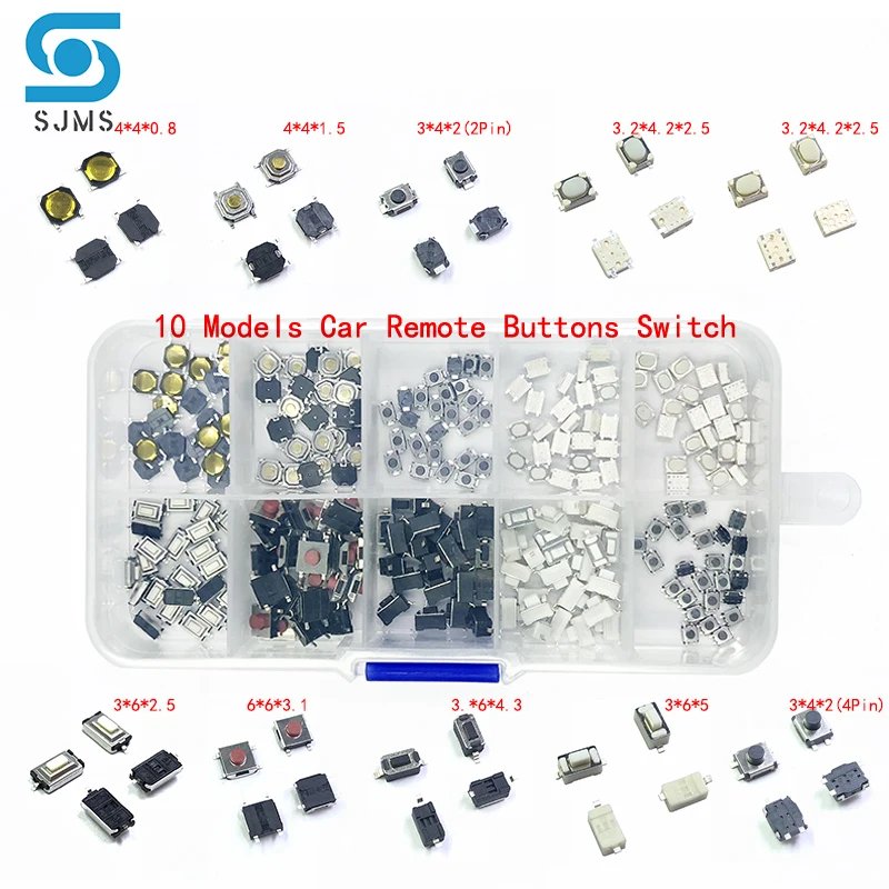 10-Type-Tactile-Push-Button-Touch-Micro-Switch-Buttons-Key-Component ...