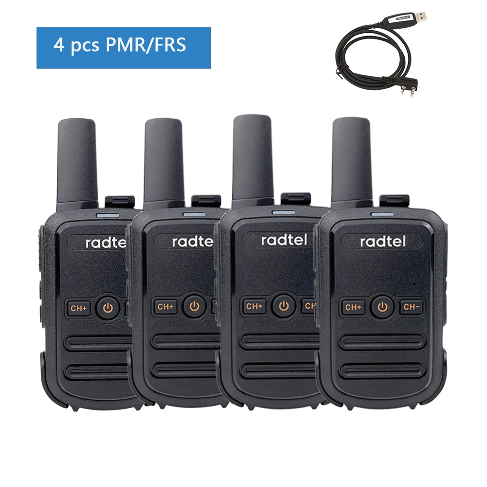 4pcs-Mini-Walkie-Talkie-Radtel-RT12-Portable-Two-Way-Radio-Station-PMR ...