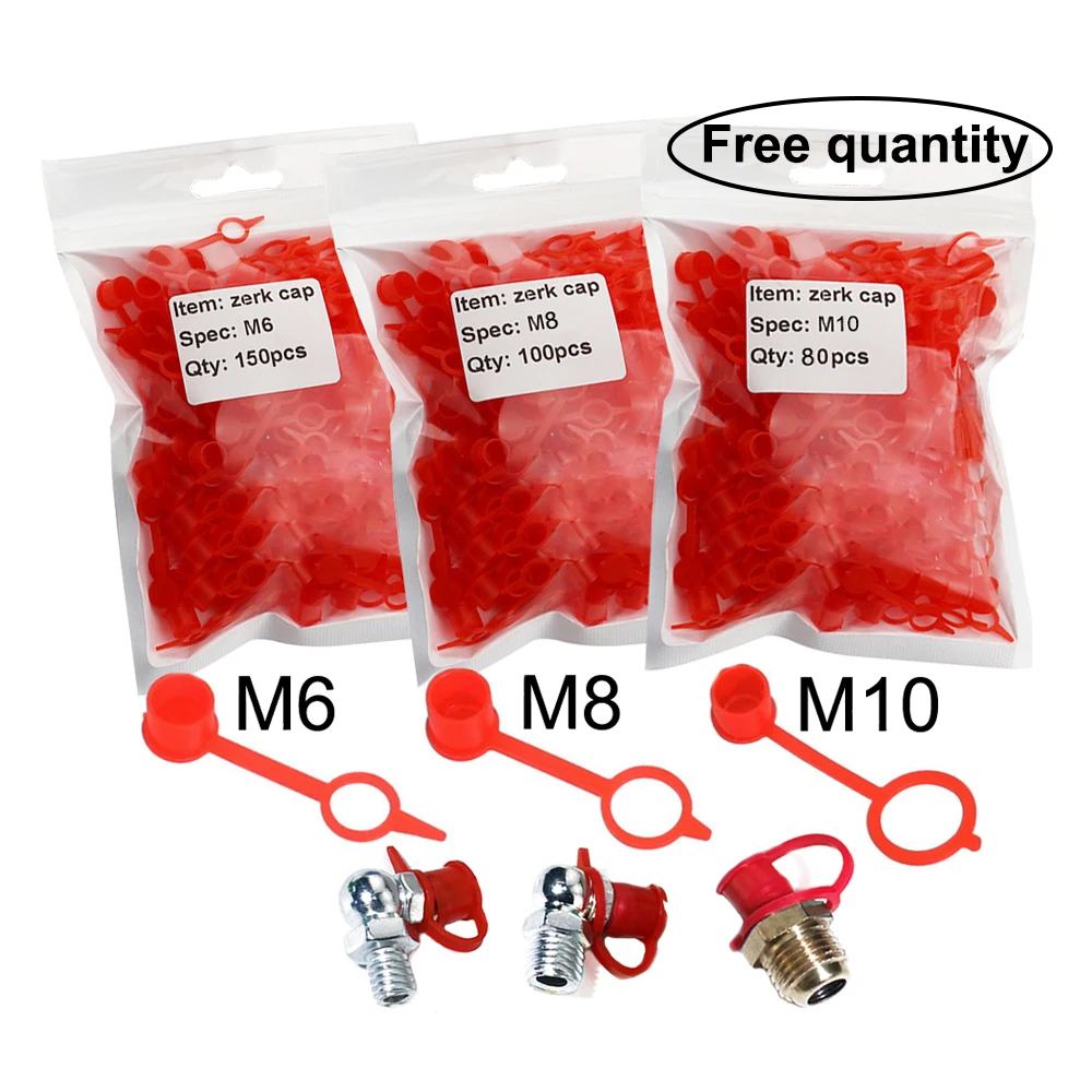 Free Quantity M6 M8 M10 Polyethylene Plastic Grease Fitting Dust Cap ...