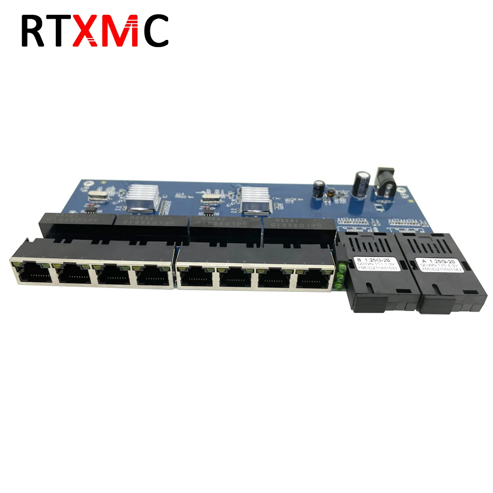 10/100/1000m Gigabit Ethernet Switch Ethernet Fiber Optical Media ...