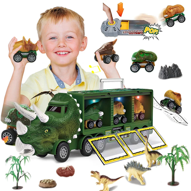 XL Dinosaur Transportation Car Truck (3 Colors) - FunToyLab