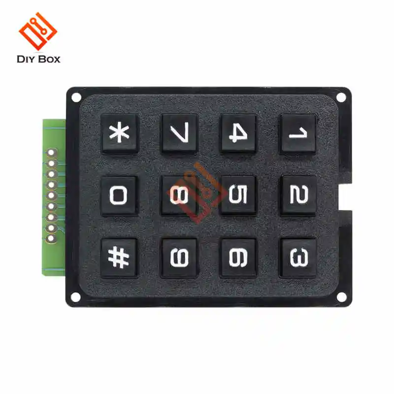 12 Key 4x3 Matrix Array Membrane Switch Keypad 16 Key 4x4 Matrix Array ...