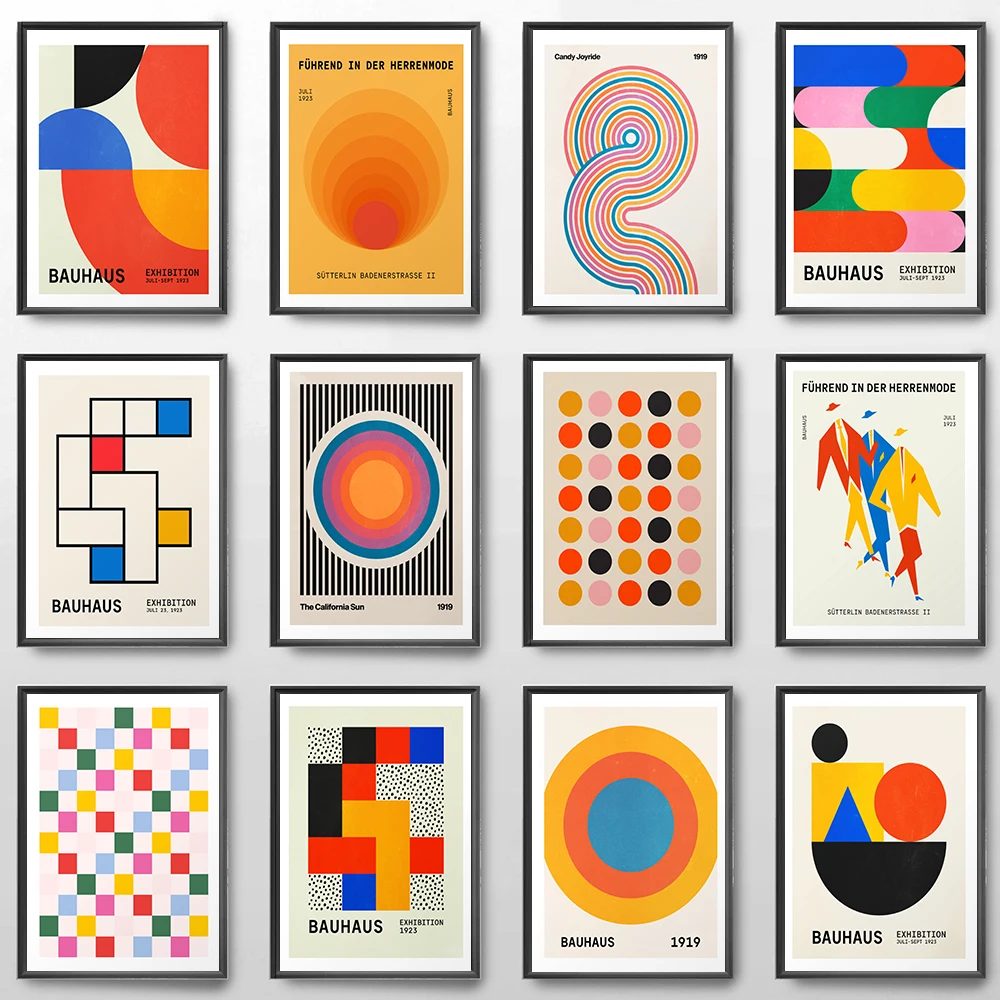 Vivid Geometric Abstract Art Print 'Out of Whack' Art & Collectibles ...