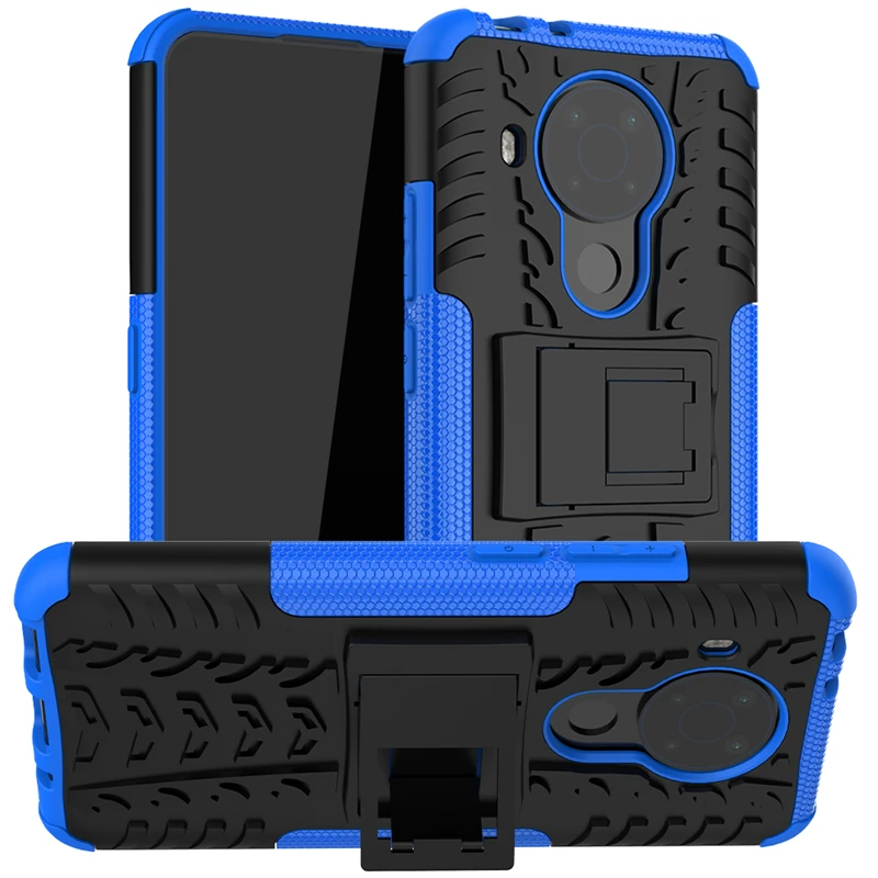For Cover Nokia 5.4 Case Anti-knock Heavy Duty Armor Stand Hard Back ...