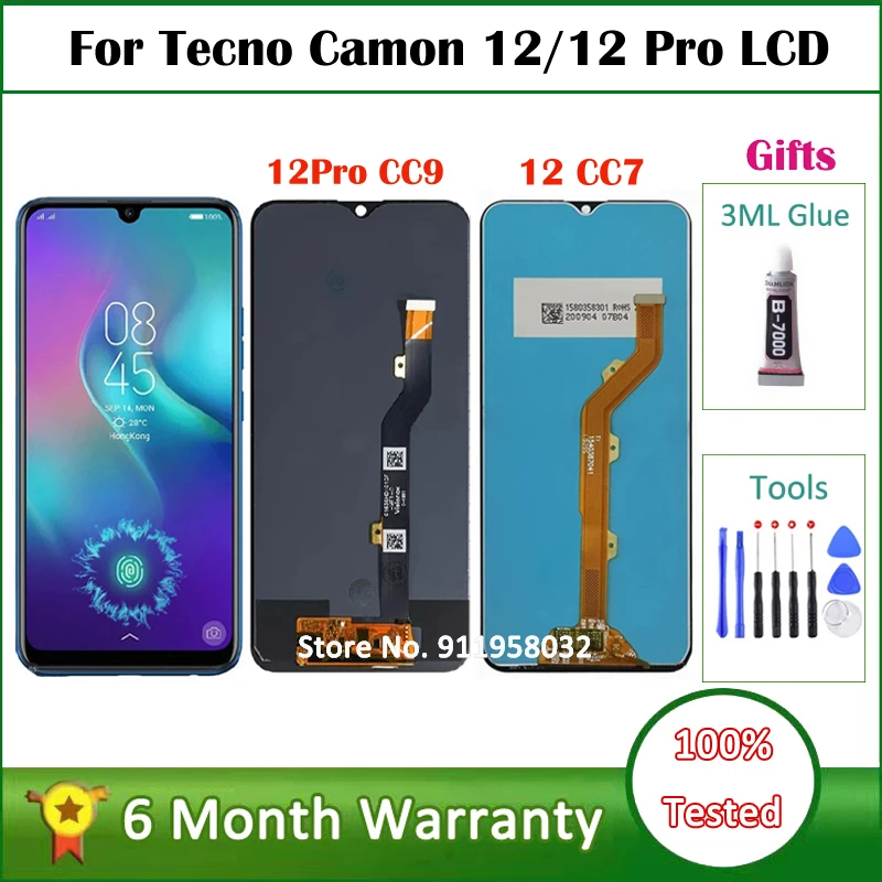 High Quality For Tecno Camon 12 Cc7 Lcd Display Touch Screen Digitizer ...