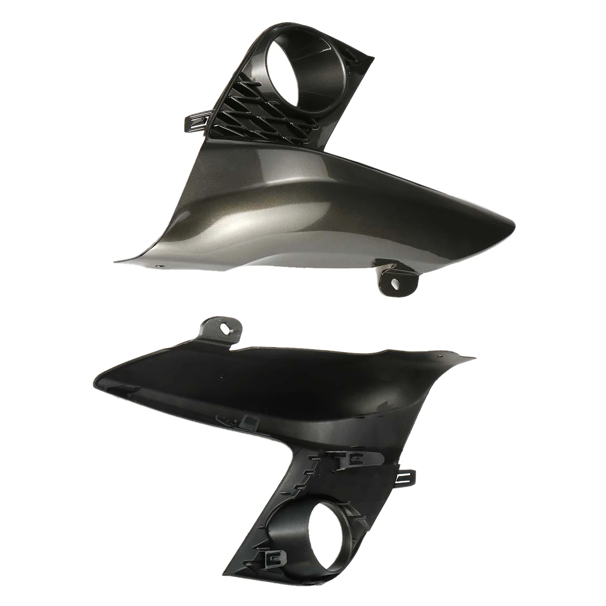 Par de biseles de cubierta de luz antiniebla delantera de coche gris ...