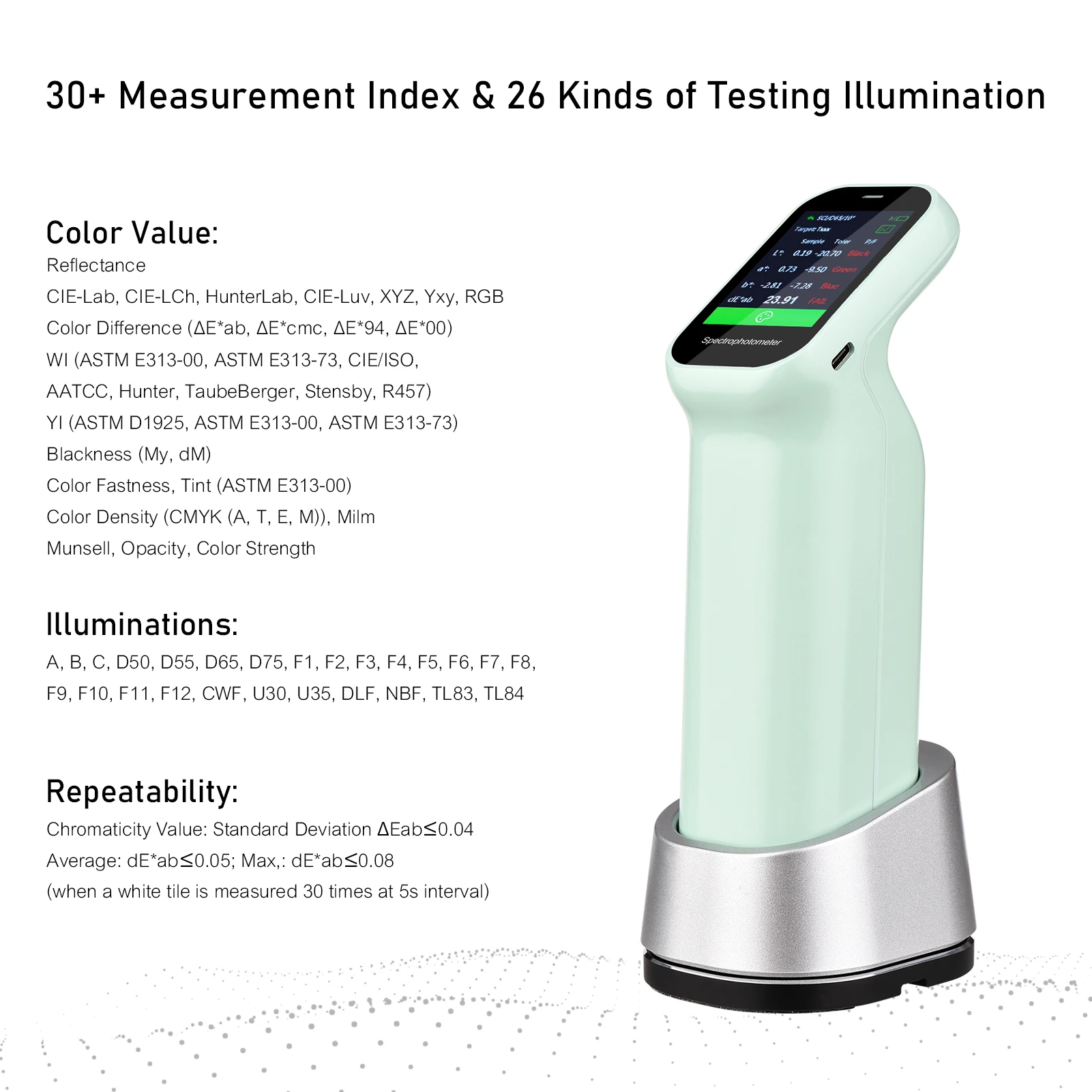 Spectrophotometer-Auto-Calibration-Color-Difference-Tester-6mm-11mm ...