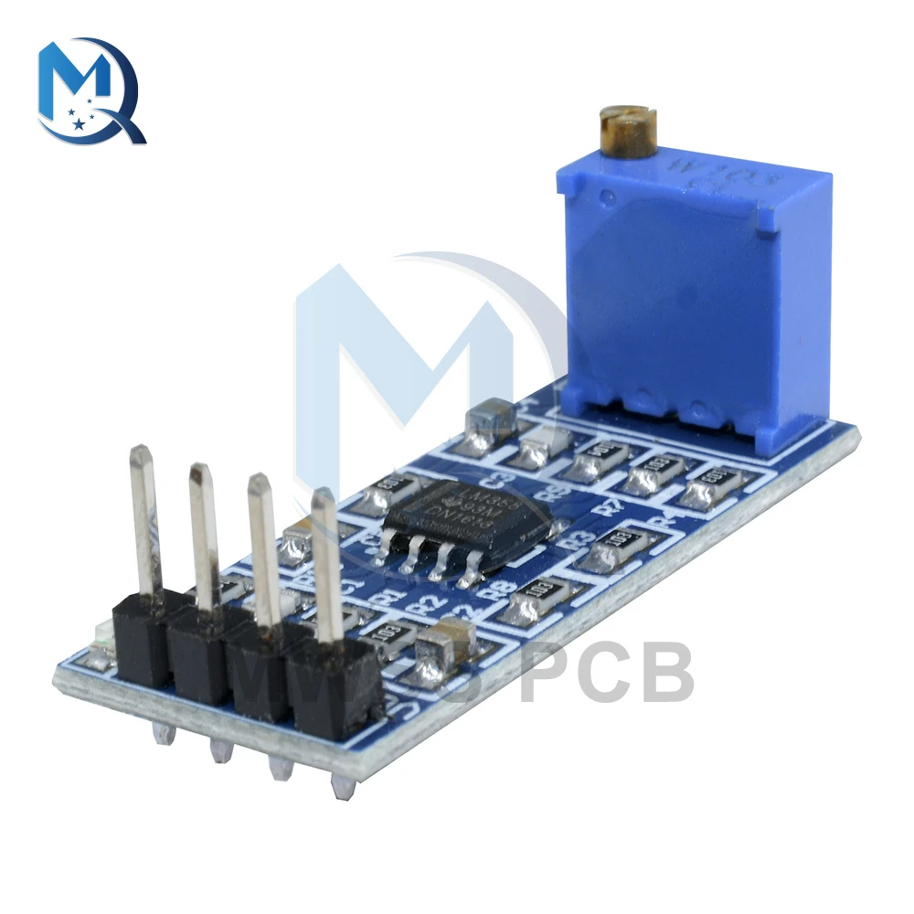 10Pcs 5V 12V LM358 Onboard Chip 100 Times Gain Signal Amplification ...