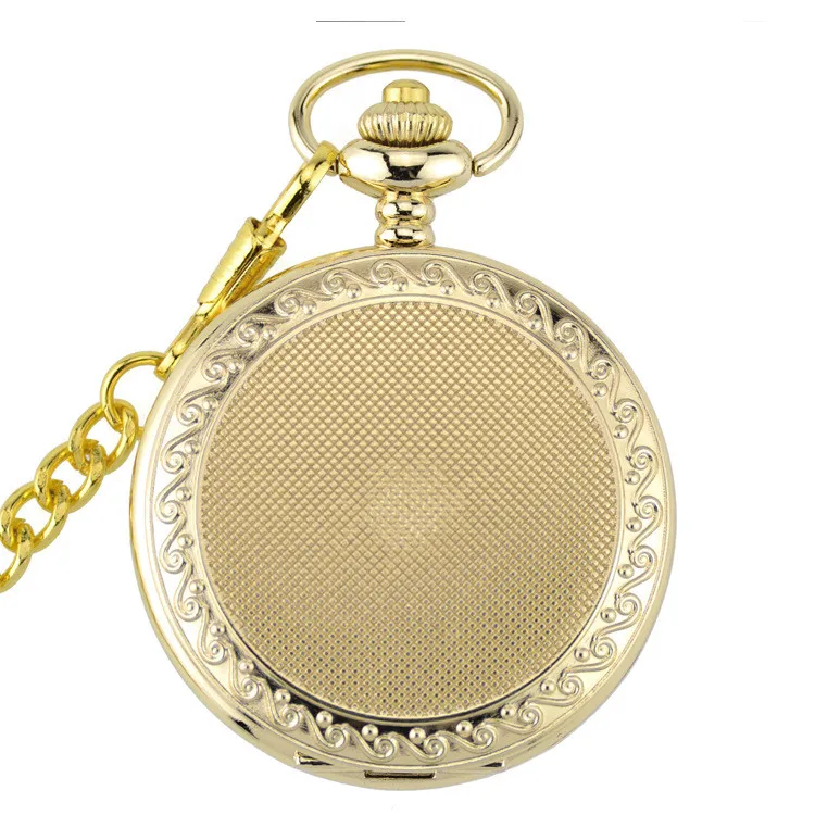 Luminous Pocket Watch Steampunk Skeleton Ancient Memorial Classic Clock ...