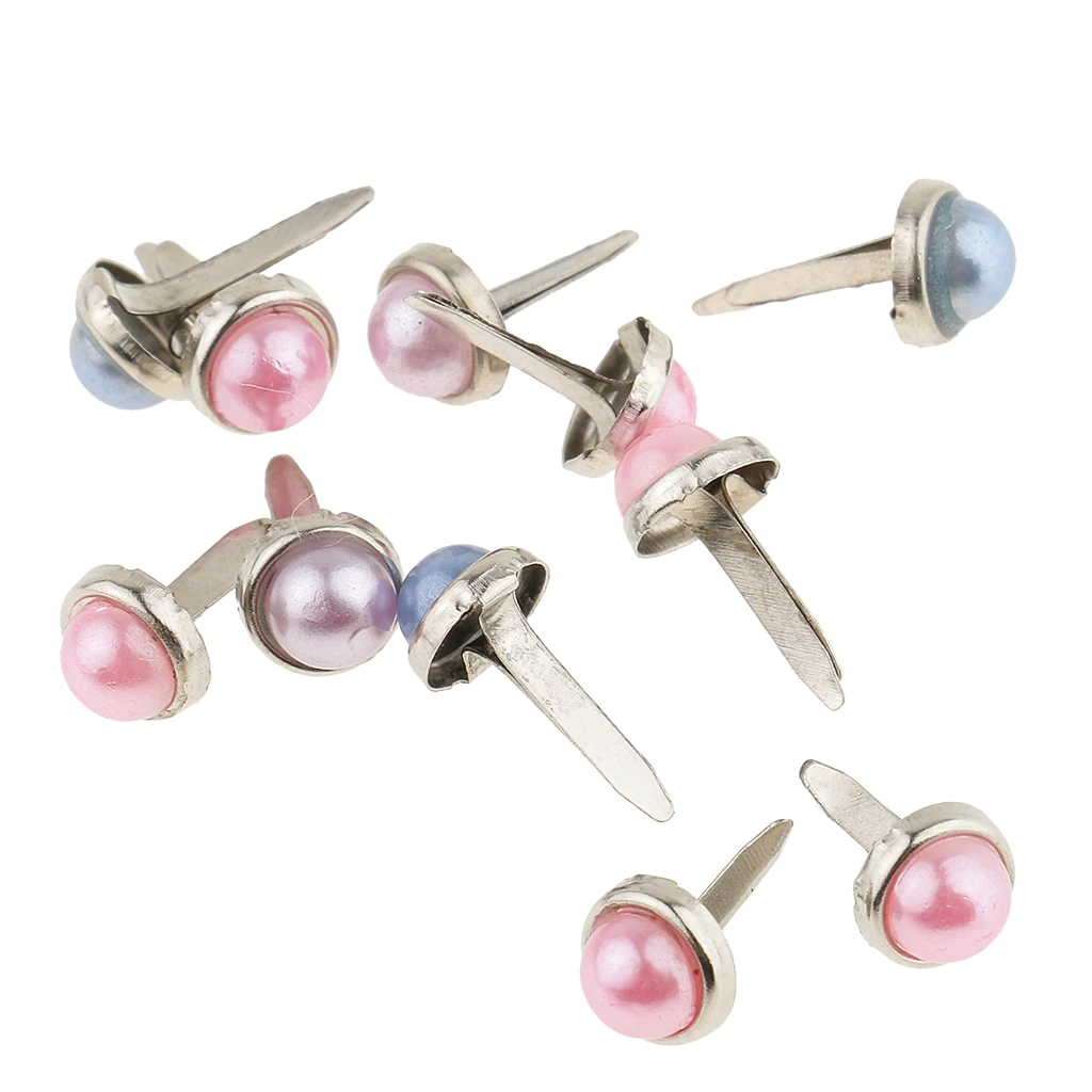 200pcs-Metal-Brads-mini-brads-with-pearl-head-and-split-pins-for-DIY ...