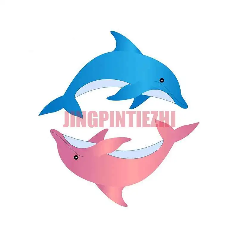Pink Dolphin Stickers