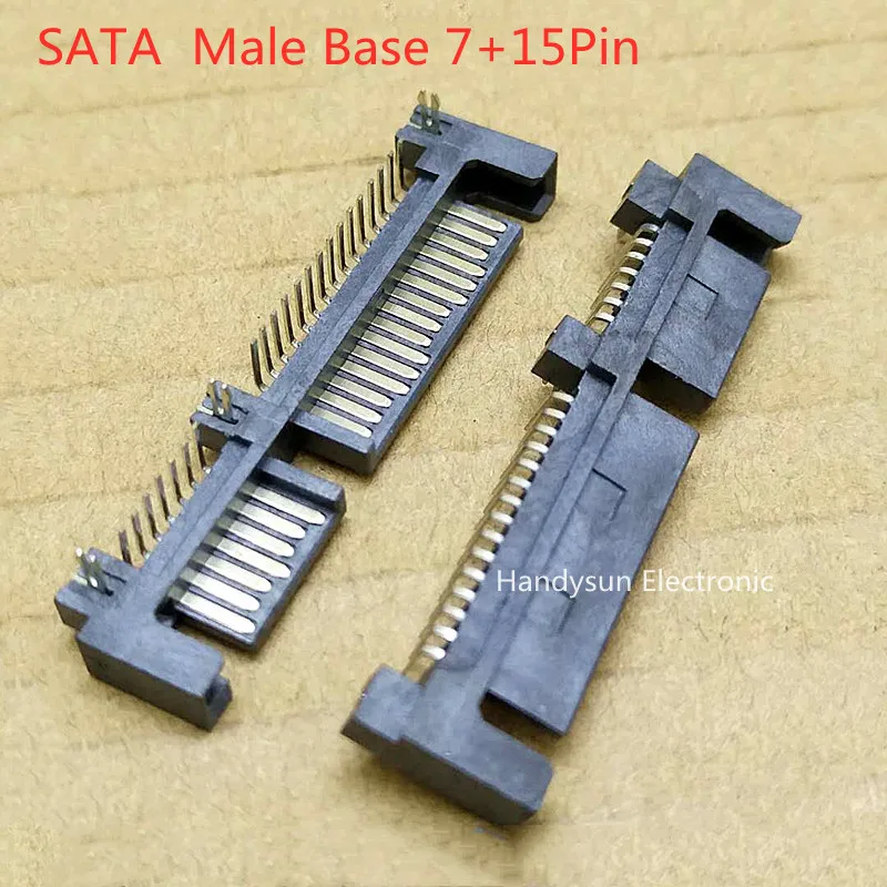 SATA Hard Disk Interface Socket 7+15Pin Male Base 90 Degree Plug-in ...