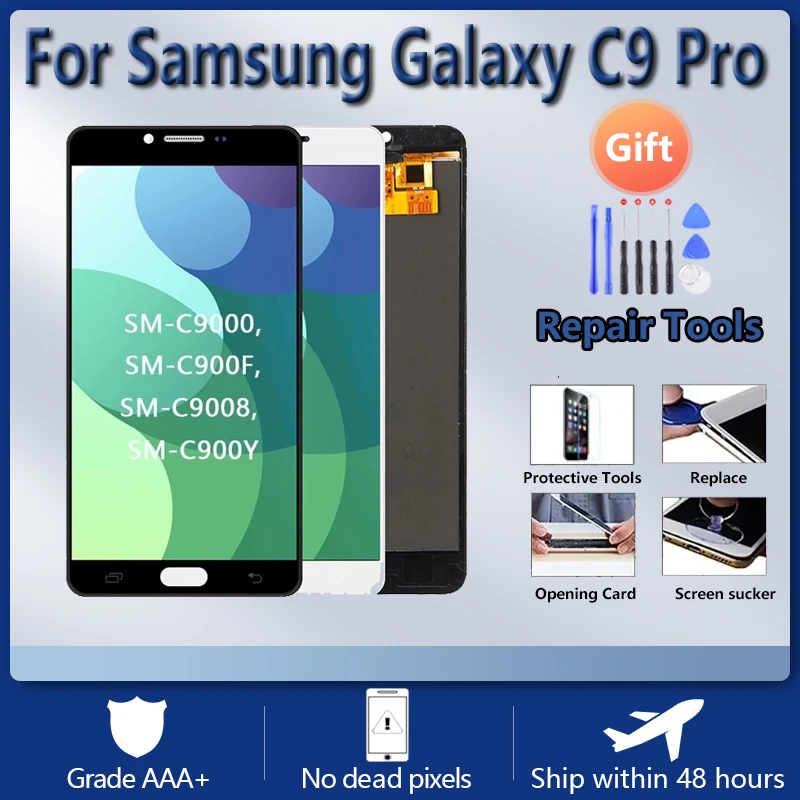 Tested-Super-AMOLED-LCD-For-Samsung-Galaxy-c9-C9-Pro-C9000-LCD-Display ...