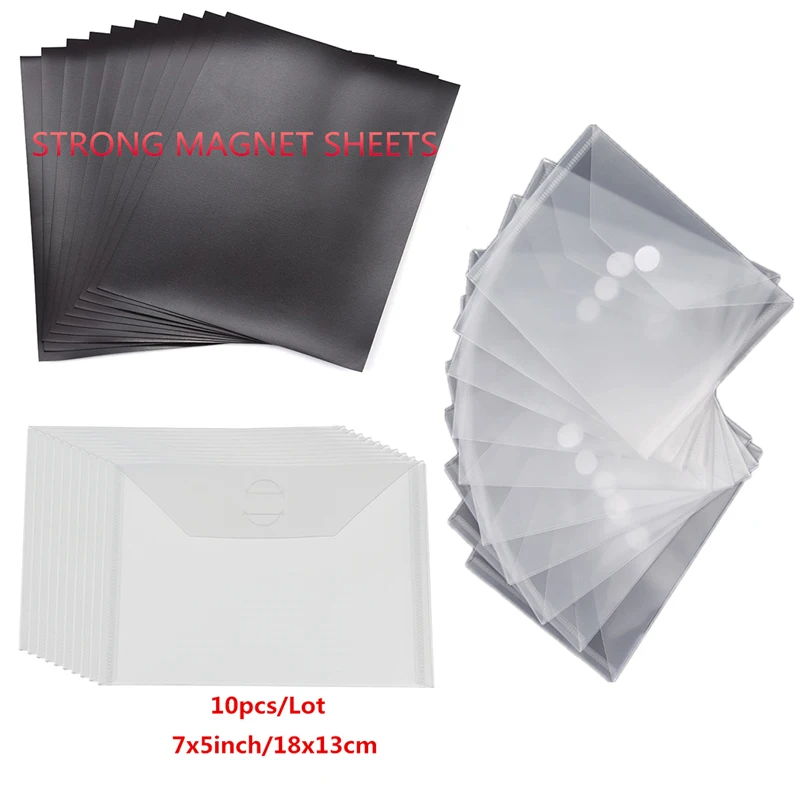 5-7-inch-Strong-Magnetic-Sheets-Plastic-Folder-Bags-Set-For-Storaging ...