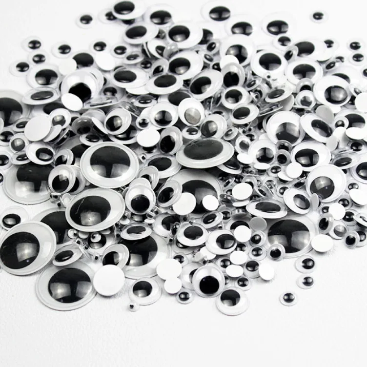 DIY-Wiggly-Googly-Eyes-Black-White-Self-Adhesive-Doll-Eye-Movable ...