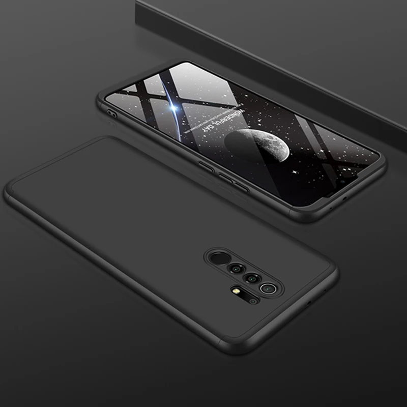 Tubarão preto 3 360 Full Case Capa Para Xiaomi Redmi Nota 8 Pro 8T 7 6 ...