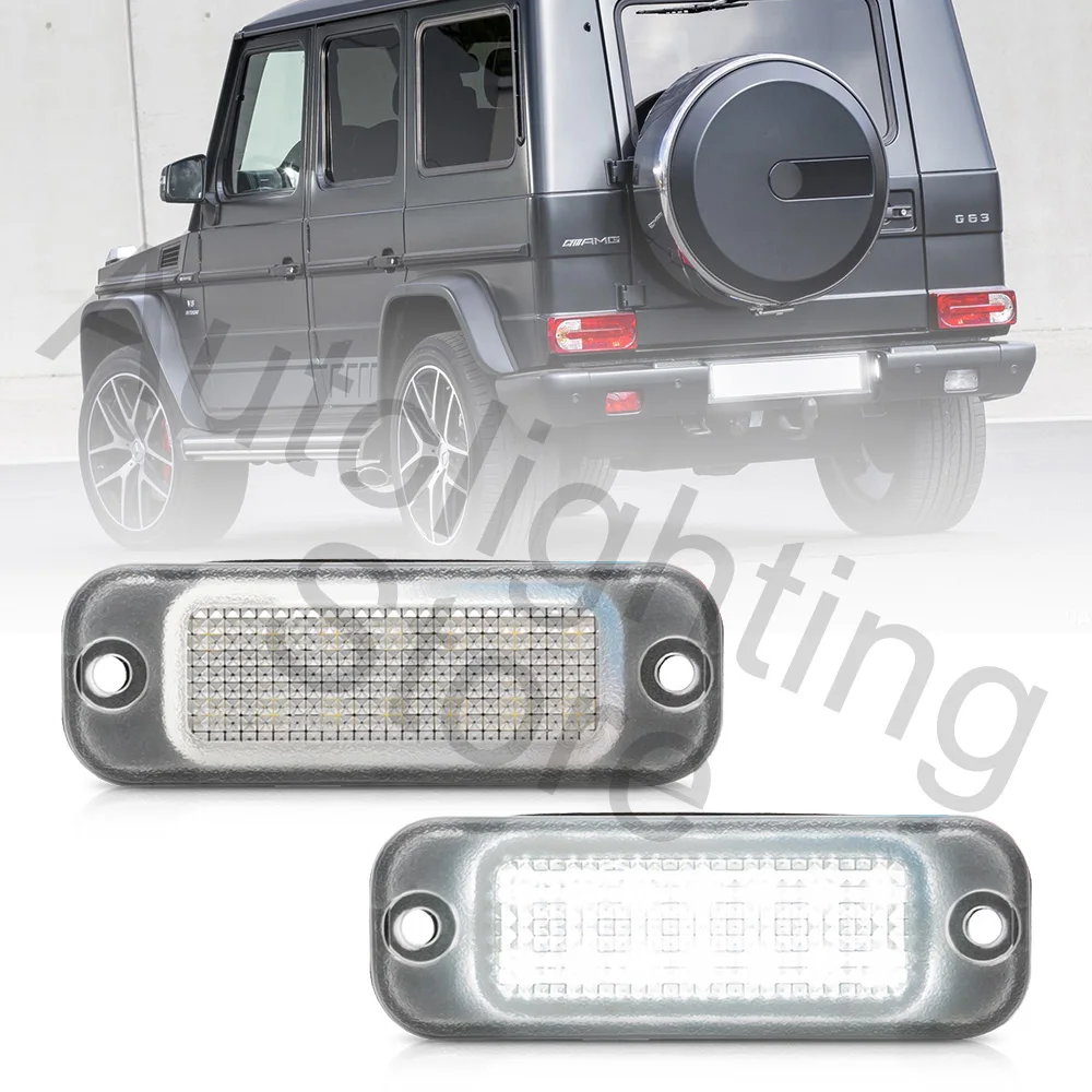 2PCS-For-Mercedes-Benz-W463-G-Wagon-2012-2018-LED-License-Number-Plate ...