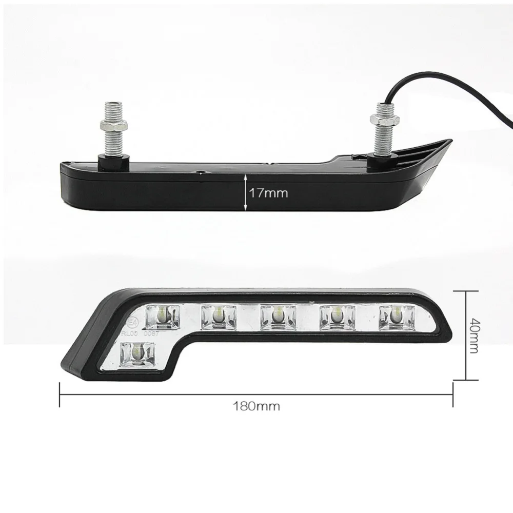 12V DRL daylight led, 6 / 8 automatic driving LED, pure white anti fog ...