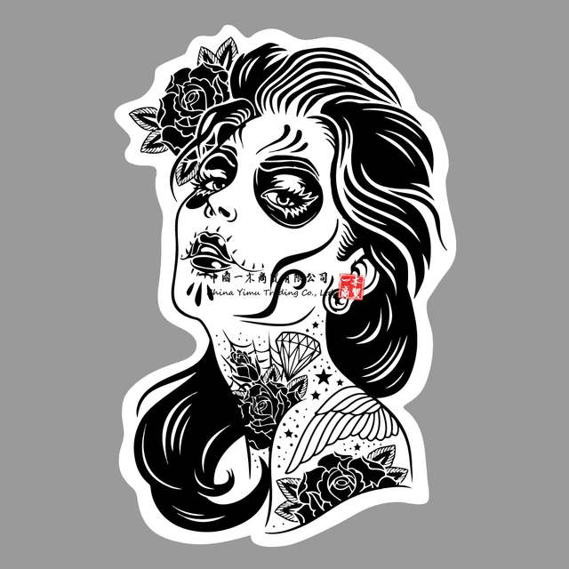 Girly Zombie Tattoo Designs