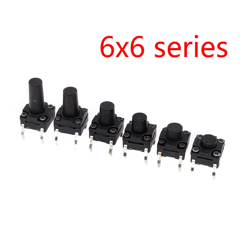 20pcs Waterproof Tact Switch 6X6 switch 4 Pin 6*6*5MM/6MM/7MM/8MM/9MM ...
