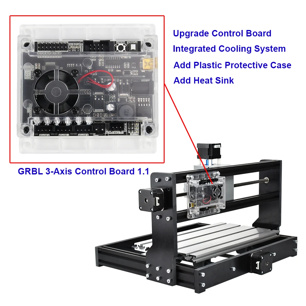 Grbl1.1 Usb Port Laser Engraving Machine Control Board, 3-axis ...