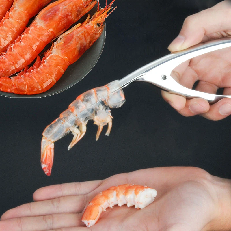 Shrimp Peeler Prawn Shrimp Peeling Plier Deveiners Stainless Steel ...