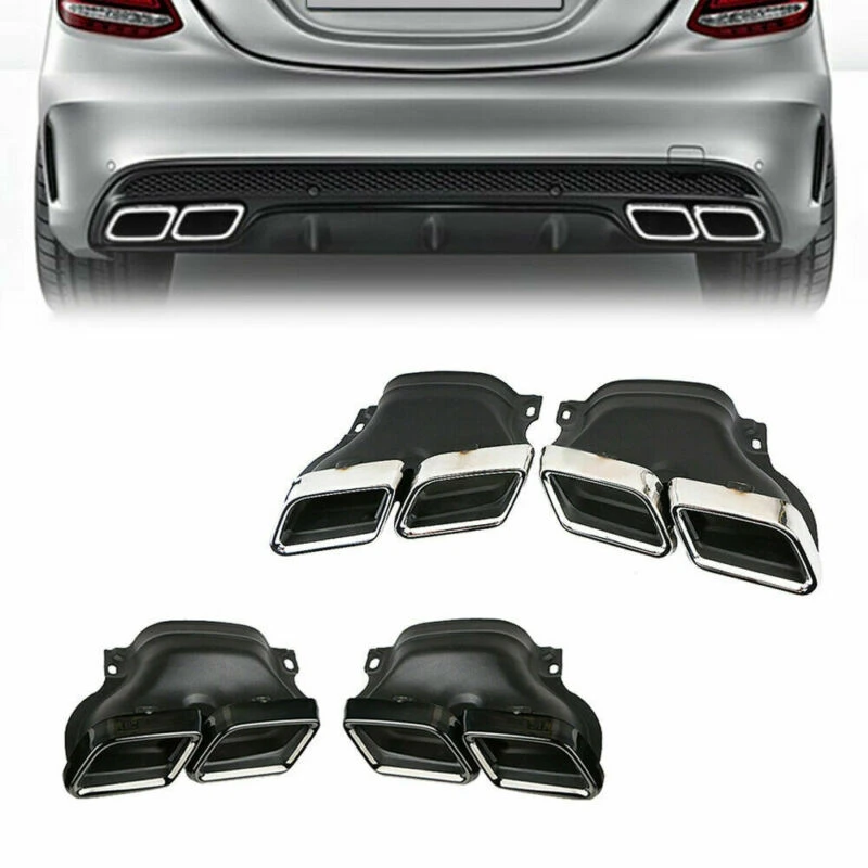 Modified-Car-Exhaust-Tip-Systems-Pipe-Nozzle-Muffler-For-Mercedes-Benz ...