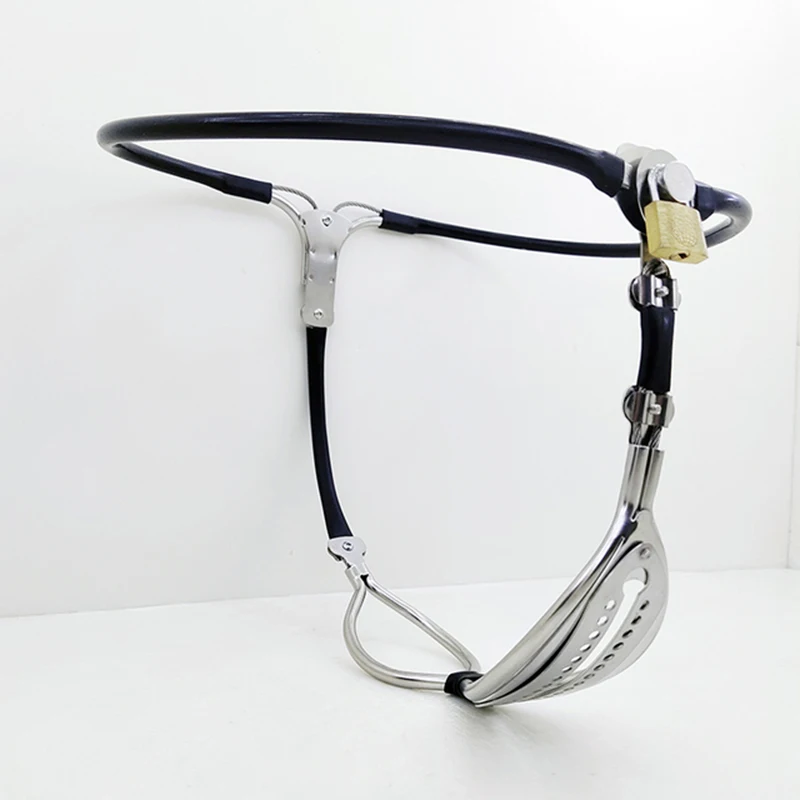 Female Chastity Belt Pants Lock Anal Vagina Plug Abstinence Adjustable ...