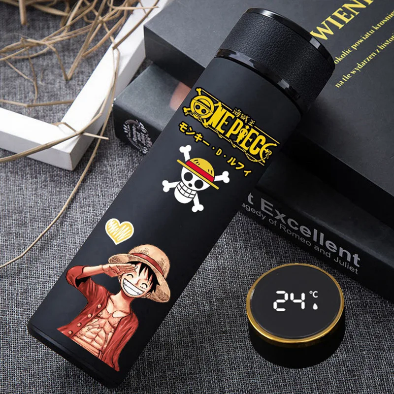 Termo inteligente de Anime One Piece, botella de 500 de acero ...