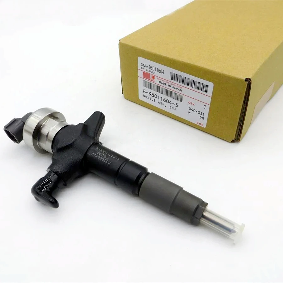 GENUINE 095000-6980, 8-98011604-4 AND BRAND NEW DIESEL FUEL INJECTOR 8 ...