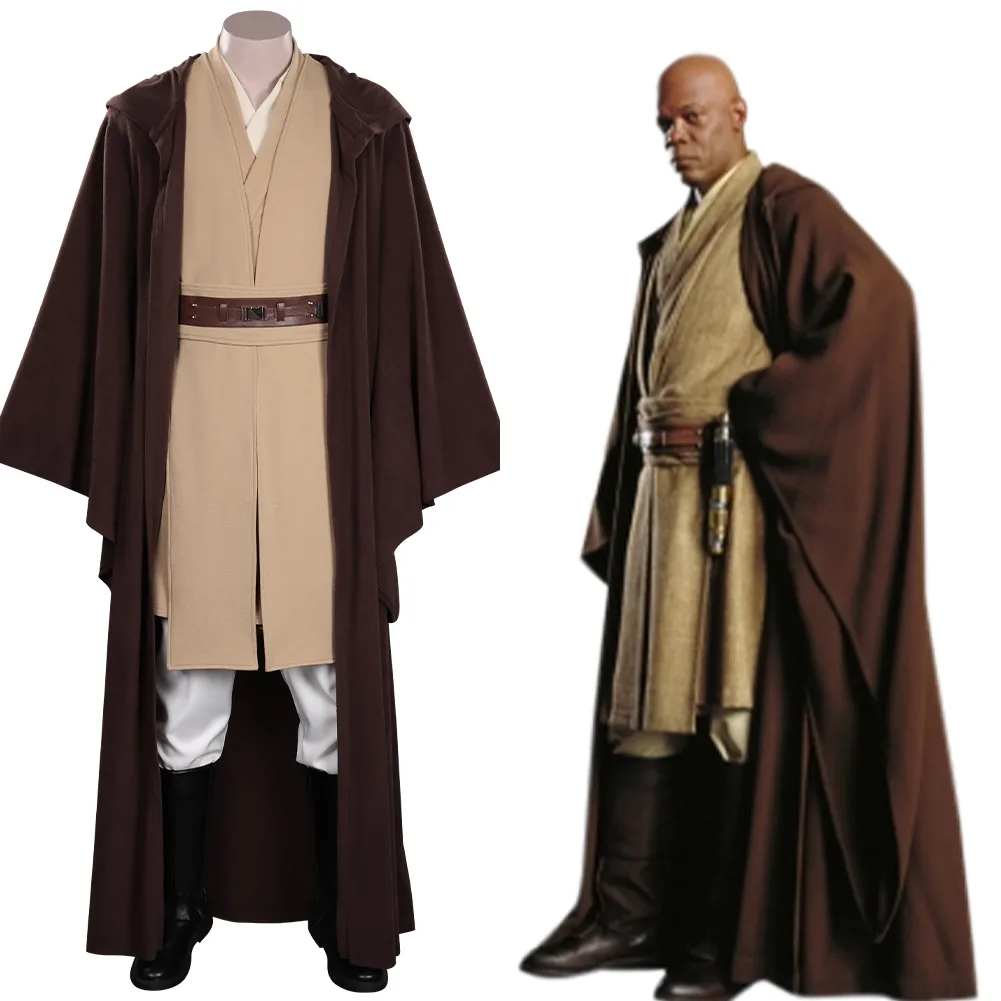 Wars Mace Windu Cosplay Costume Outfits Halloween Carnival Suit|Movie ...