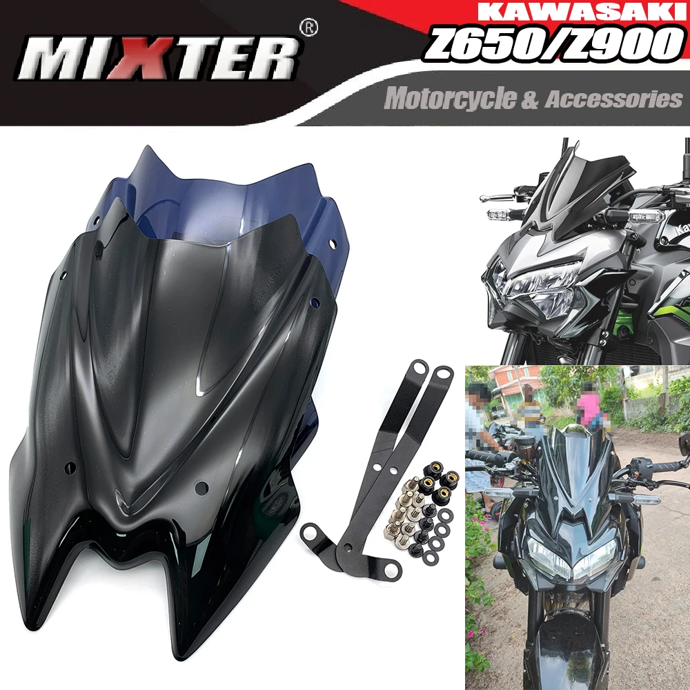 Motorcycle-Accessories-Sports-WindScreen-Windshield-Visor-Deflector ...