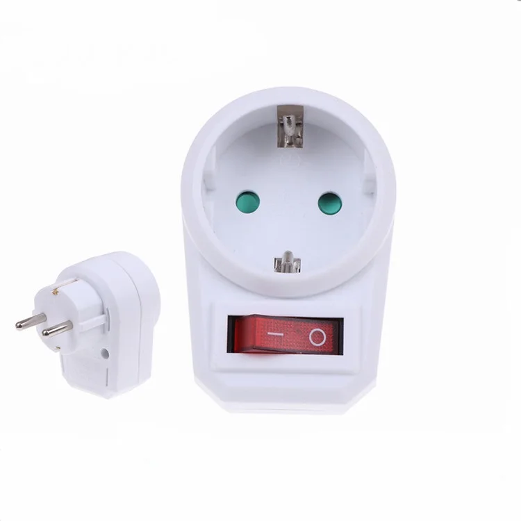 European-Type-Conversion-Plug-With-Switch-Neon-Indicator-EU-16A-Power ...
