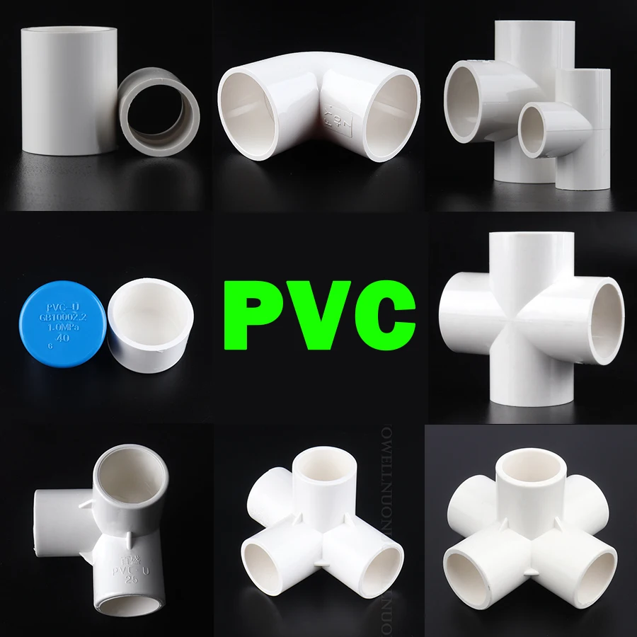 Pvc 물 공급 파이프 피팅 Pvc 스트레이트 엘보 티 커넥터 3 4 56 웨이 파이프 Pvc 파이프 커넥터 피팅 5