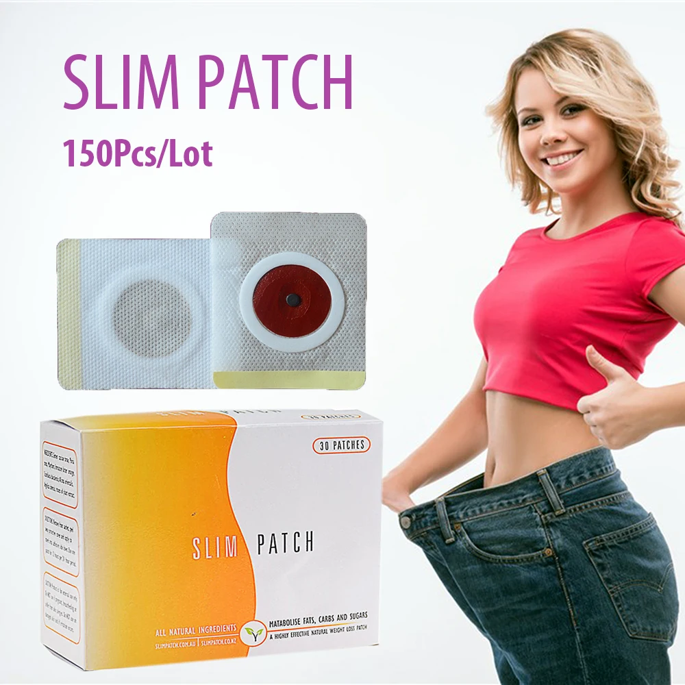 50Pcs/Lot Slimming Patch Navel Burn Fat Weight LossPatch Waist Belly Anti Cellulite Patch ...