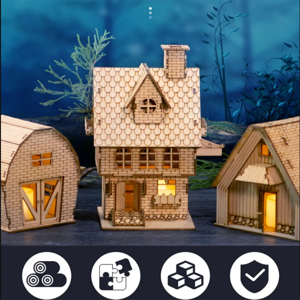 Model House Building Kits Adults | Miniature House Construction Kit ...