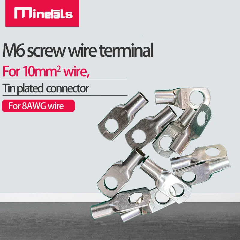 SC10-6 Connector Terminal For 10mm2 Wire Tin Plated Copper Suitable for ...