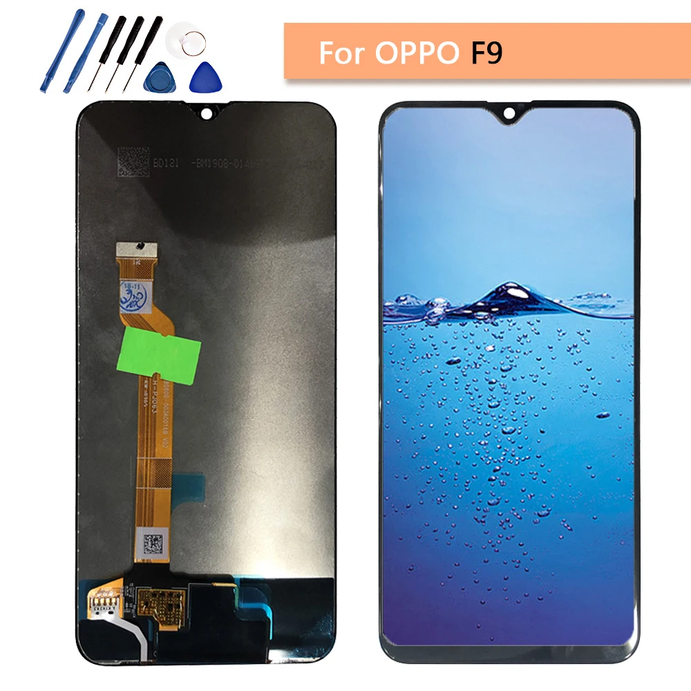 New Ips 6.3"for Oppo F9 Lcd Display Touch Screen Digitizer Cph1825 ...