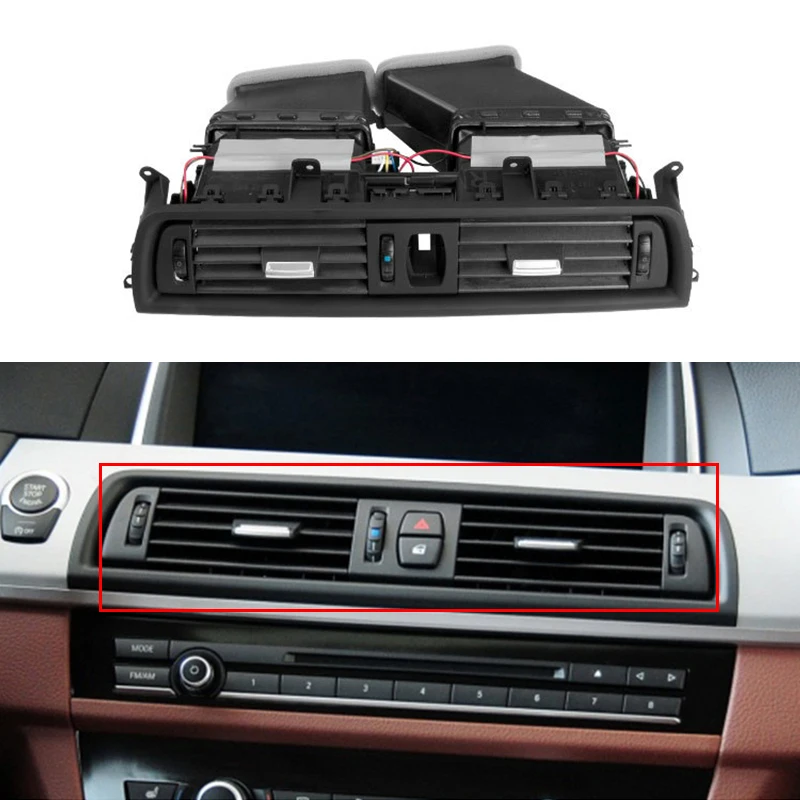 Car-Front-Console-Dash-Air-Conditioner-Chromed-AC-Vent-Complete ...