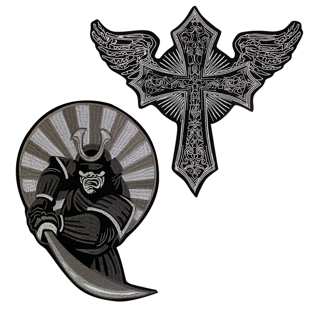 Celtic Cross With Wings And Skulls