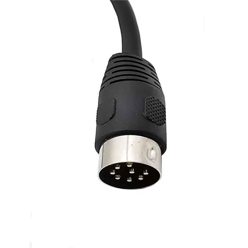 DIN 8-Pin MIDI Cable Splitter Y Cable Adapter One 8-Pin Male to Two ...